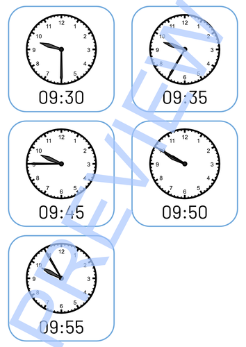 Editable and Printable Digital & Analogue Clocks | Google Slides | PDF ...