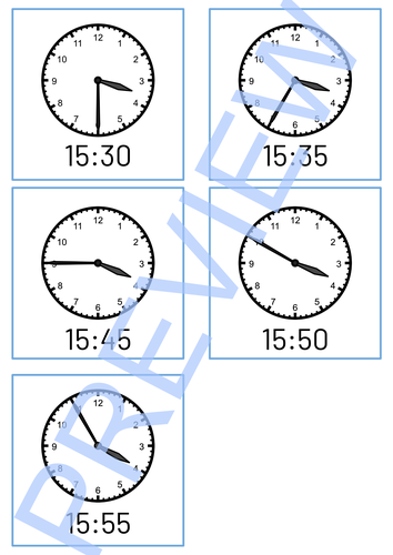 Editable and Printable Digital & Analogue Clocks | Google Slides | PDF ...