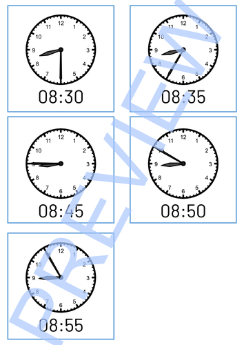 Editable and Printable Digital & Analogue Clocks | Google Slides | PDF ...