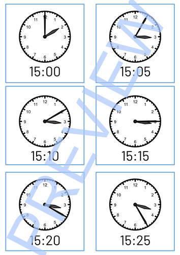 Editable and Printable Digital & Analogue Clocks | Google Slides | PDF ...