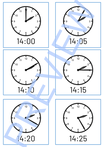 Editable and Printable Digital & Analogue Clocks | Google Slides | PDF ...