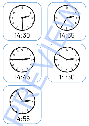 Editable and Printable Digital & Analogue Clocks | Google Slides | PDF ...