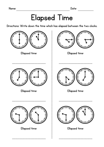 Reading & Drawing & Telling Time - Analog Clocks Worksheets BUNDLE ...