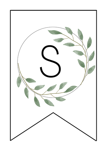 Science Display Lettering Botanical | Teaching Resources