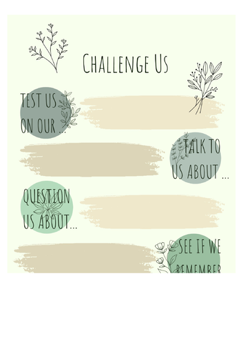 Challenge Us Poster | Teaching Resources