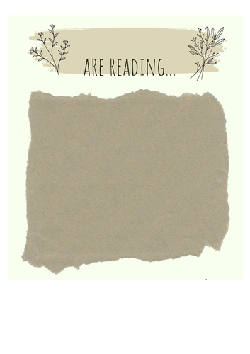 We Are Reading poster | Teaching Resources