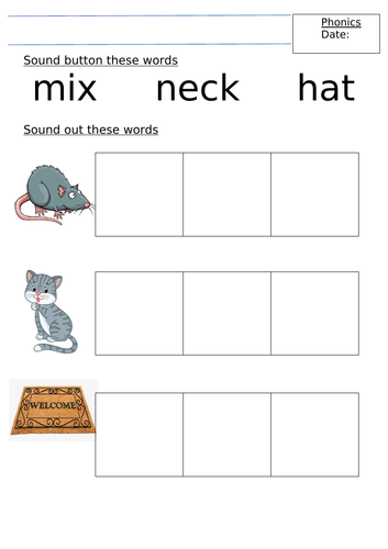 Reception Worksheets