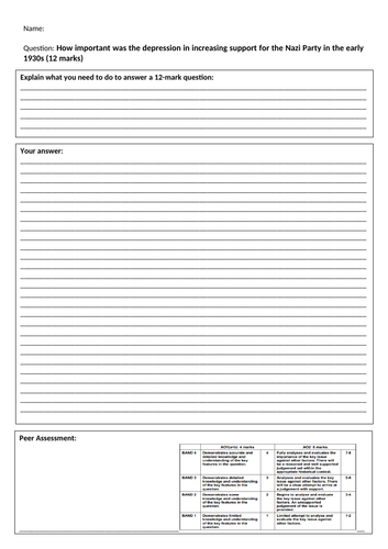 Eduqas History Germany 1919-1991 - Key Question 2: Rise of the Nazi ...