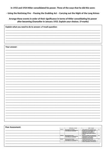 Eduqas History Germany 1919-1991 - Key Question 2: Rise of the Nazi ...