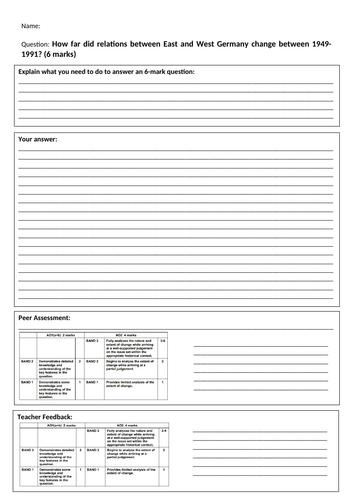 Eduqas History Germany 1919-1991 - Key Question 6: Cold War Relations ...