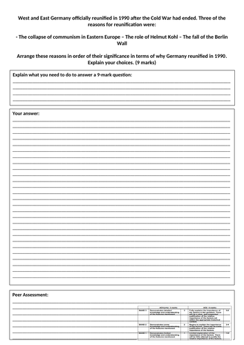 Eduqas History Germany 1919-1991 - Key Question 7: Cooperation ...