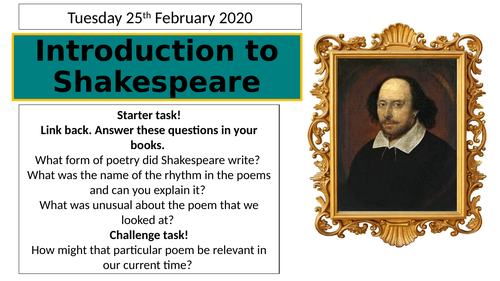 Introduction to Shakespeare ( and Shakespearean Context) Bundle ...
