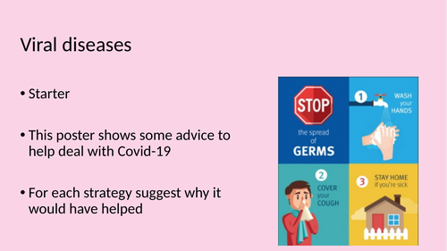 AQA GCSE Biology Viral diseases | Teaching Resources