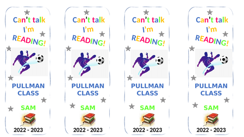 Editable Class Bookmarks - football | Teaching Resources