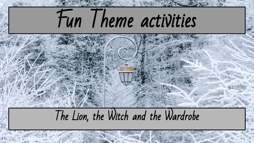 The Lion, the Witch and the Wardrobe Novel Work | Teaching Resources