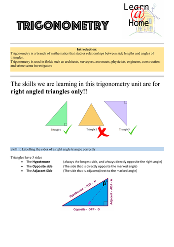 Intro to Trigonometry | Teaching Resources