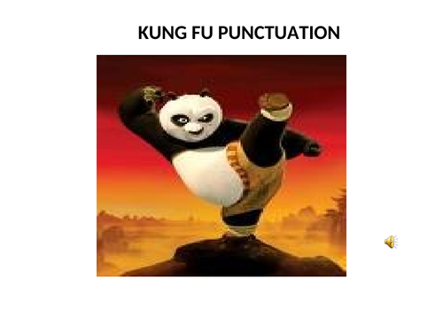Kung Fu Punctuation activity lesson | Teaching Resources