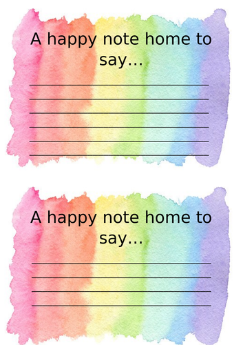 Happy note cards | Teaching Resources