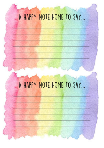 Happy note cards | Teaching Resources