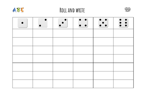 Roll and Write - Active Spelling | Teaching Resources