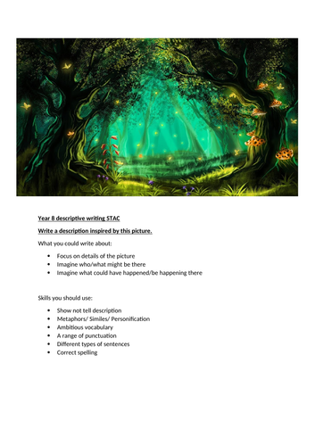 Descriptive Writing - A Midsummer Night's Dream | Teaching Resources