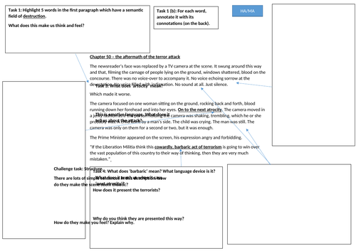 Noughts and Crosses SOW bundle PART 2 | Teaching Resources
