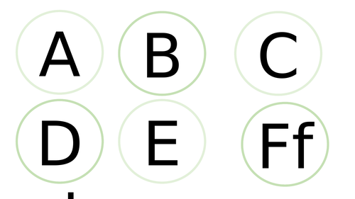 Upper and lower case alphabet circles | Teaching Resources