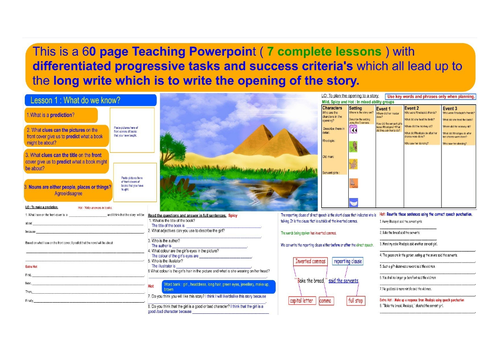 The Egyptian Cinderella - 7complete lessons leading up to writing the ...