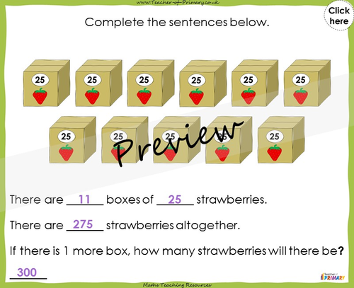 Counting in 25s - Year 4 | Teaching Resources