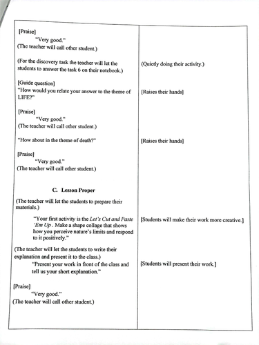 A Detailed Lesson Plan In English For Grade 9 Students Question