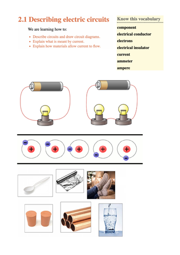 KS3 Circuits Lesson 1 Current | Teaching Resources KS3 Circuits Lesson 1 Current | Teaching Resources