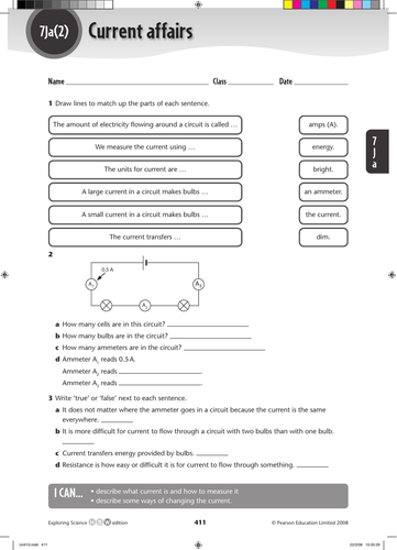 KS3 Circuits Lesson 1 Current | Teaching Resources KS3 Circuits Lesson 1 Current | Teaching Resources