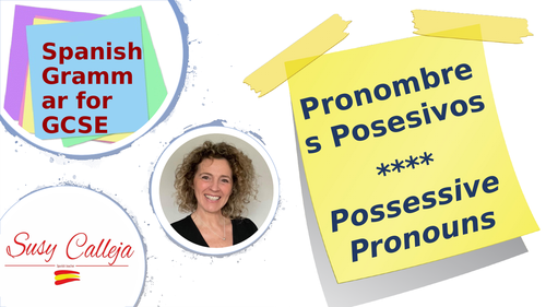 Los Pronombres Posesivos - Possessive Pronouns (Spanish) ppt1 ...