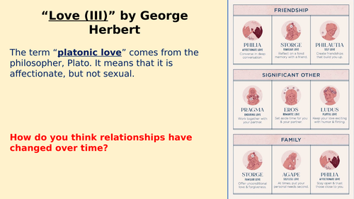 Love III by George Herbert | Teaching Resources