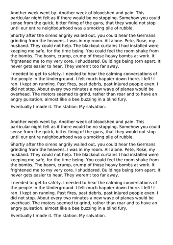 The Blitz - Year 6 Guided Reading. | Teaching Resources