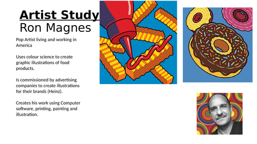 Graphic lesson based on Ron Magnes | Teaching Resources