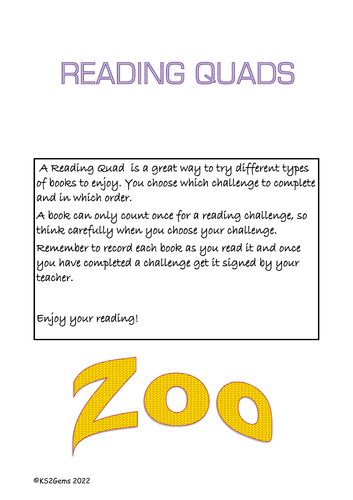 Reading Challenges | Teaching Resources