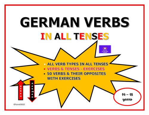 German Verbs in All Tenses | Teaching Resources