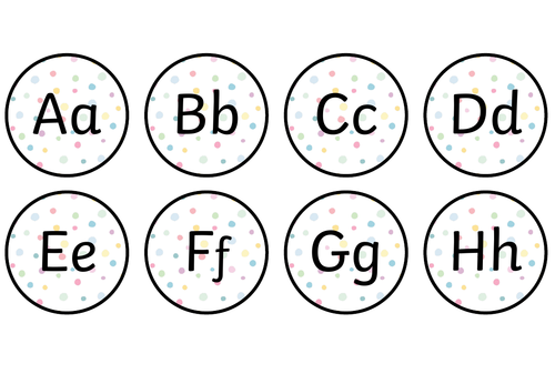 Year 1 and 2 CEW Polka flashcards with widgit and alphabet circles ...