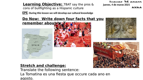 La corrida de toros | Bullfighting | Teaching Resources