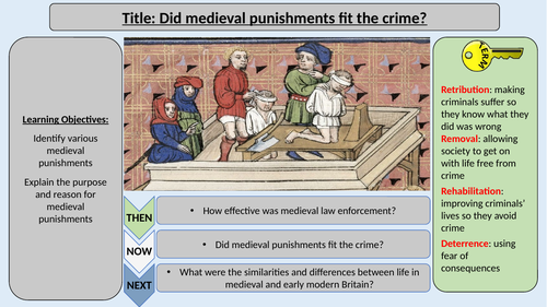 OCR GCSE History Crime and Punishment Medieval Britain | Teaching Resources