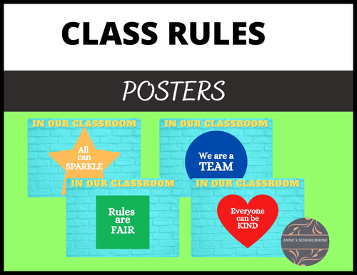 Back to School: Class Rules Posters/Wall Displays | Teaching Resources