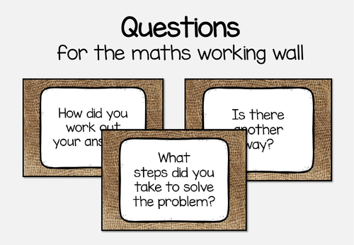 Maths Talk Question Posters - natural hessian | Teaching Resources