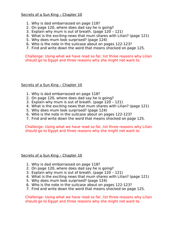 SECRETS OF A SUN KING: READING VIPERS UNIT - EGYPTIANS | Teaching Resources