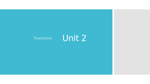 CACHE Level 3 Childcare and Education Unit 2 Task 2 Transitions ...