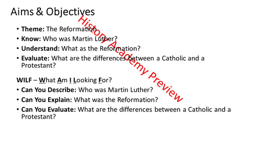 Card Sort: Reformation - Catholics V Protestants | Teaching Resources
