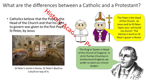 Card Sort: Reformation - Catholics V Protestants | Teaching Resources