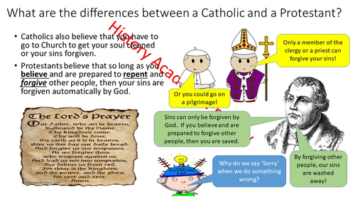 Card Sort: Reformation - Catholics V Protestants | Teaching Resources