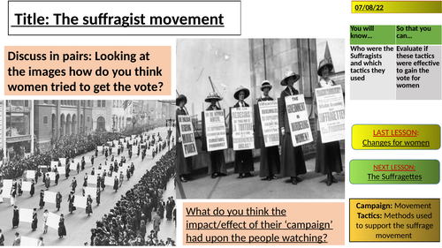 The Suffragists | Teaching Resources