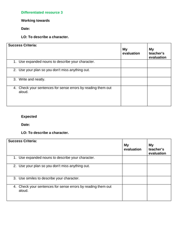 Cosmic - Character description of Liam | Teaching Resources